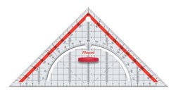 Geodriehoek voor op kantoor of school