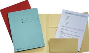 Dossiermap karton A4 geassorteerde kleuren Esselte