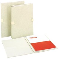 Esselte dossiermap uitschuifbaar beige linnen voor A4 documenten