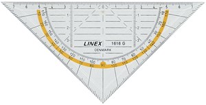 Linex geodriehoek 16 cm