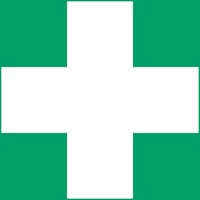 EHBO pictogram Tarifold 200x200mm