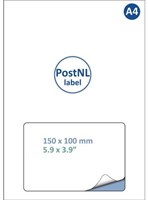 Retourlabel PostNL IEZZY A4 1.000 vel 150x100mm 1000 labels