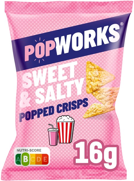 Chips Popworks Sweet Salty 16gr