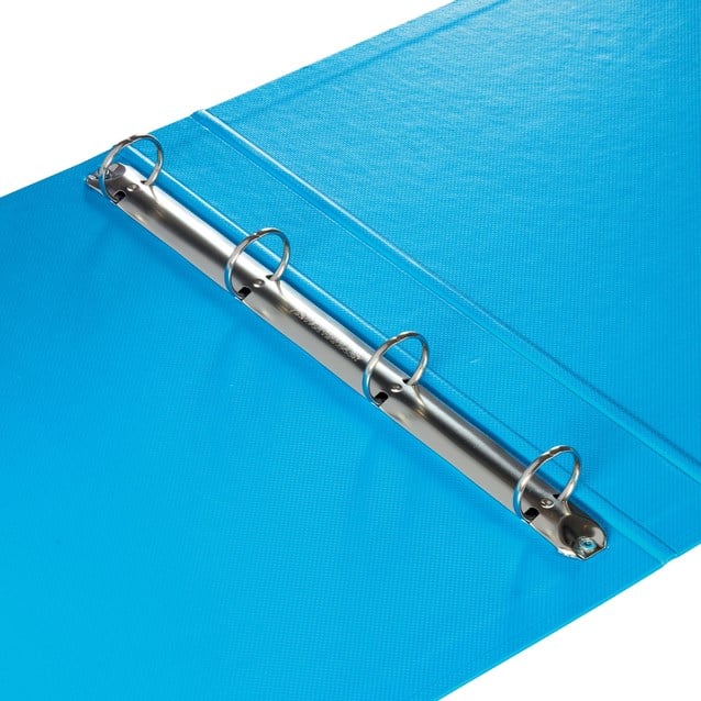 A4 map met 4 ringen kleur blauw Esselte