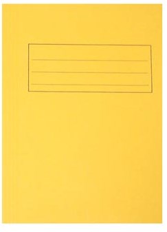 Dossiermap karton A4 geel ds/50