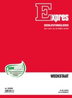 Sigel Expres weekstaat A4 Nederlandstalig 50 vel
