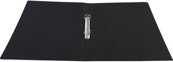 Bronyl ringmap voor A4 uit glanskarton 2 ringen van 25 mm zwart