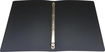 Alpha ringmap, voor ft A4, uit PP, 4 ringen van 16 mm, zwart