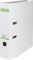 Ordner A4 Recycolor papier rug van 8 cm wit Pergamy