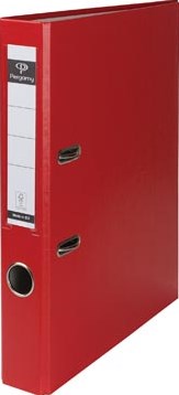 Ordner map karton met PP Pergamy 50mm rug rood