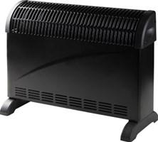 Domo convector verwarming Turbo zwart