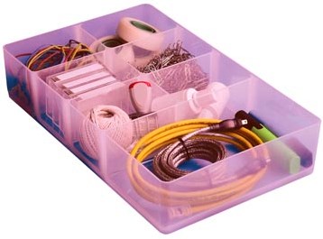 Plastic Opbergbox met Vakjes 9 Liter Really Useful Box Divider