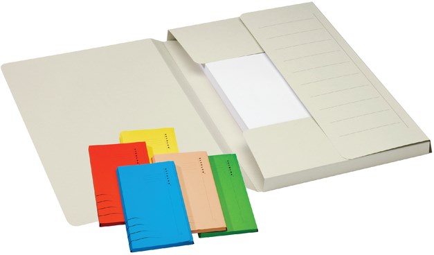 Dossiermap karton Jalema Mammoet folio 3 kleppen groen Djois