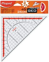 Grote geodriehoek 26 cm met handvat Maped Technic