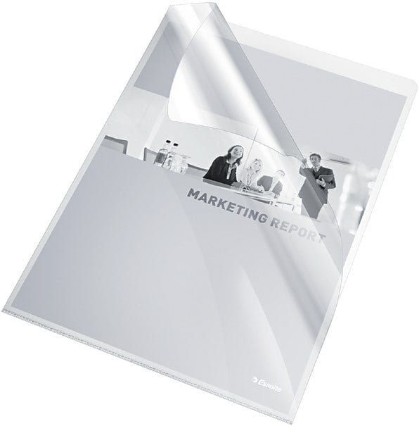 Insteekmap L-map Esselte standaard A4 PP transparant