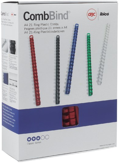 Bindringen GBC Combbind 19 mm doos van 100 wit -Pro Office