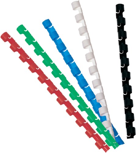 Bindruggen plastic GBC Combbind Cerlox 21-Rings 10 Mm blauw 100 stuks