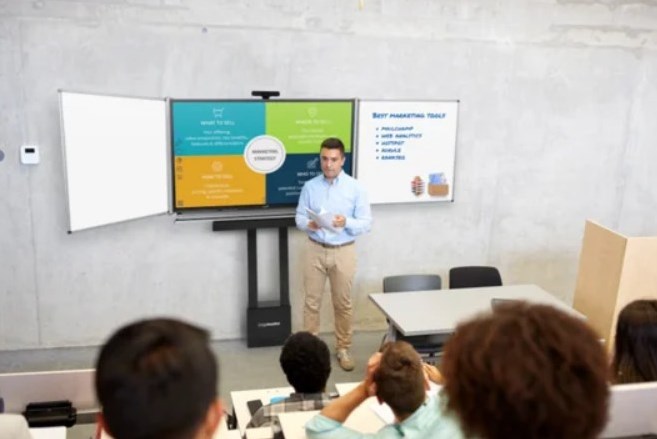 Led display screen touch screen met muurkolom 86 inch Legamaster