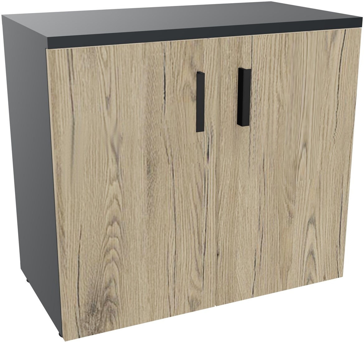 Lage kast Armand 73,5 cm hoogte - 120cm breed - Bruin notelaar - Licht ...